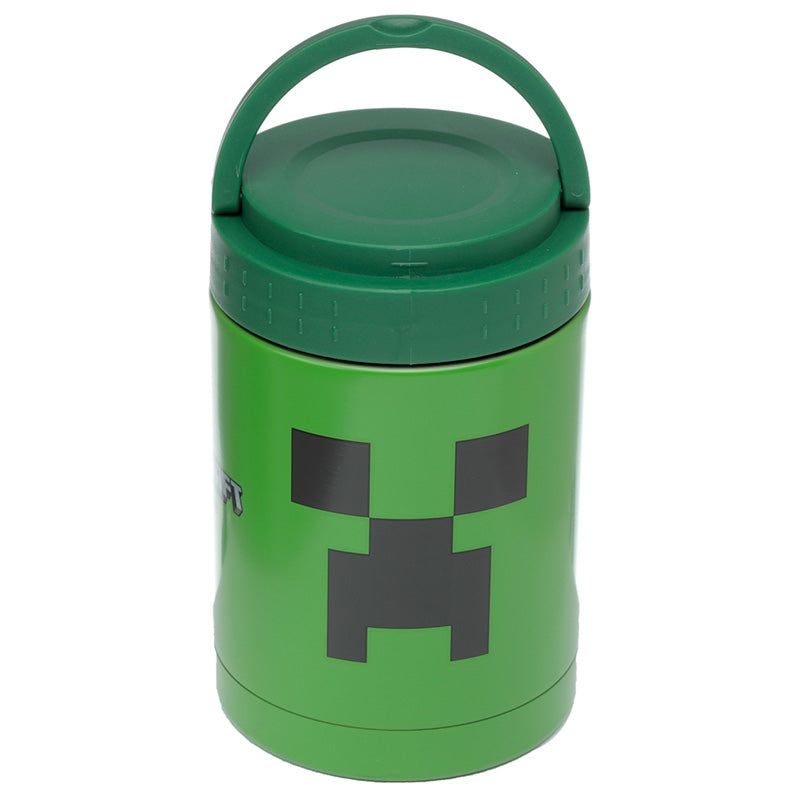 Minecraft Creeper Stainless Steel Insulated Food Snack/Lunch Pot 500ml ...