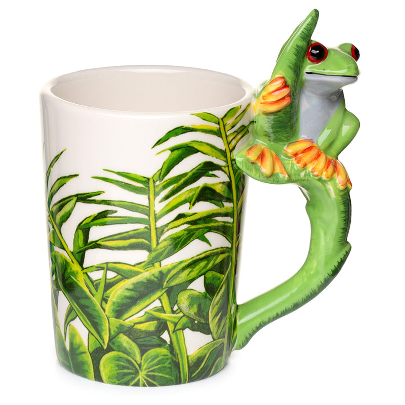 Ceramic Jungle Mug with Tree Frog Handle – GiftBrit Ltd